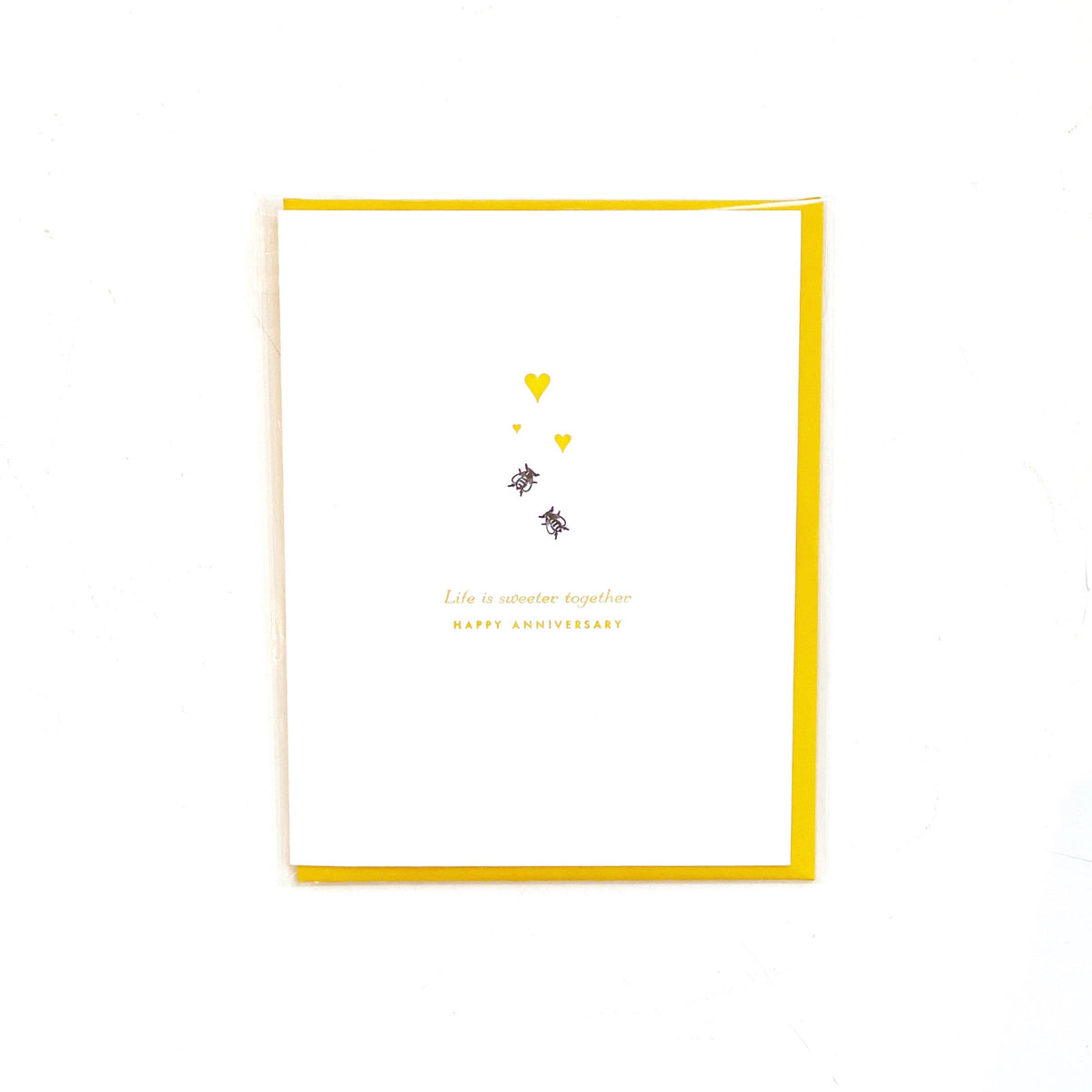 Life is Sweeter Together Anniversary Card Vintage Letterpress Card ...